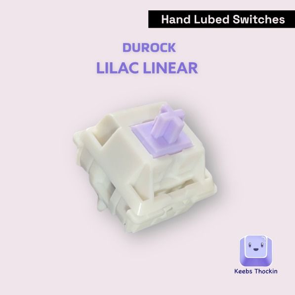[Lubed&Filmed/FREE GIFT] Lilac linear mechanical keyboard switches ...