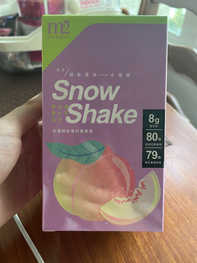 M2輕次方 snow shake 超能雪泡-水蜜桃7入, 嘢食 & 嘢飲, 其他食物及飲料 - Carousell