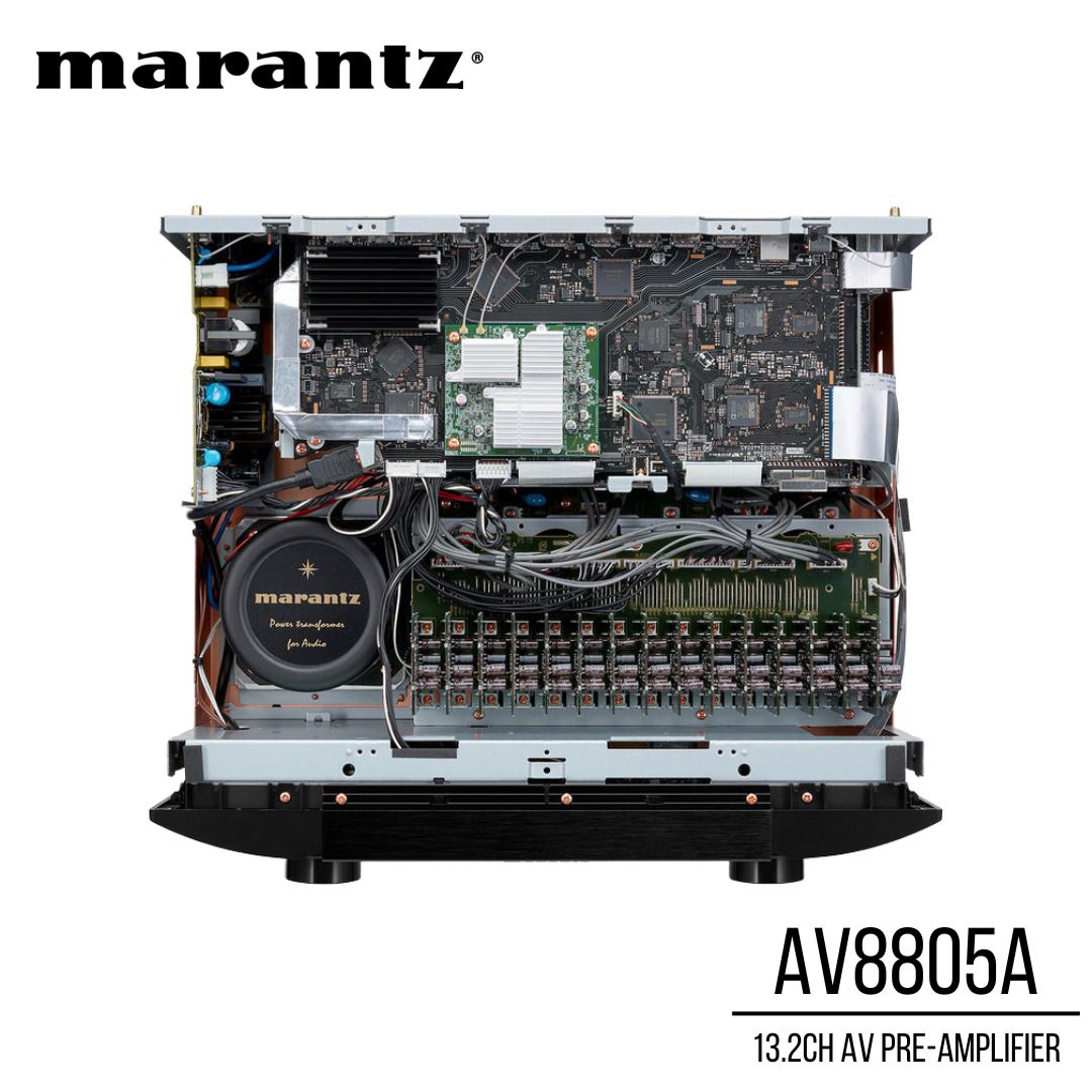 Marantz AV8805A 13.2Ch 8K UHD Pre-Amplifier with HEOS Built-in and ...