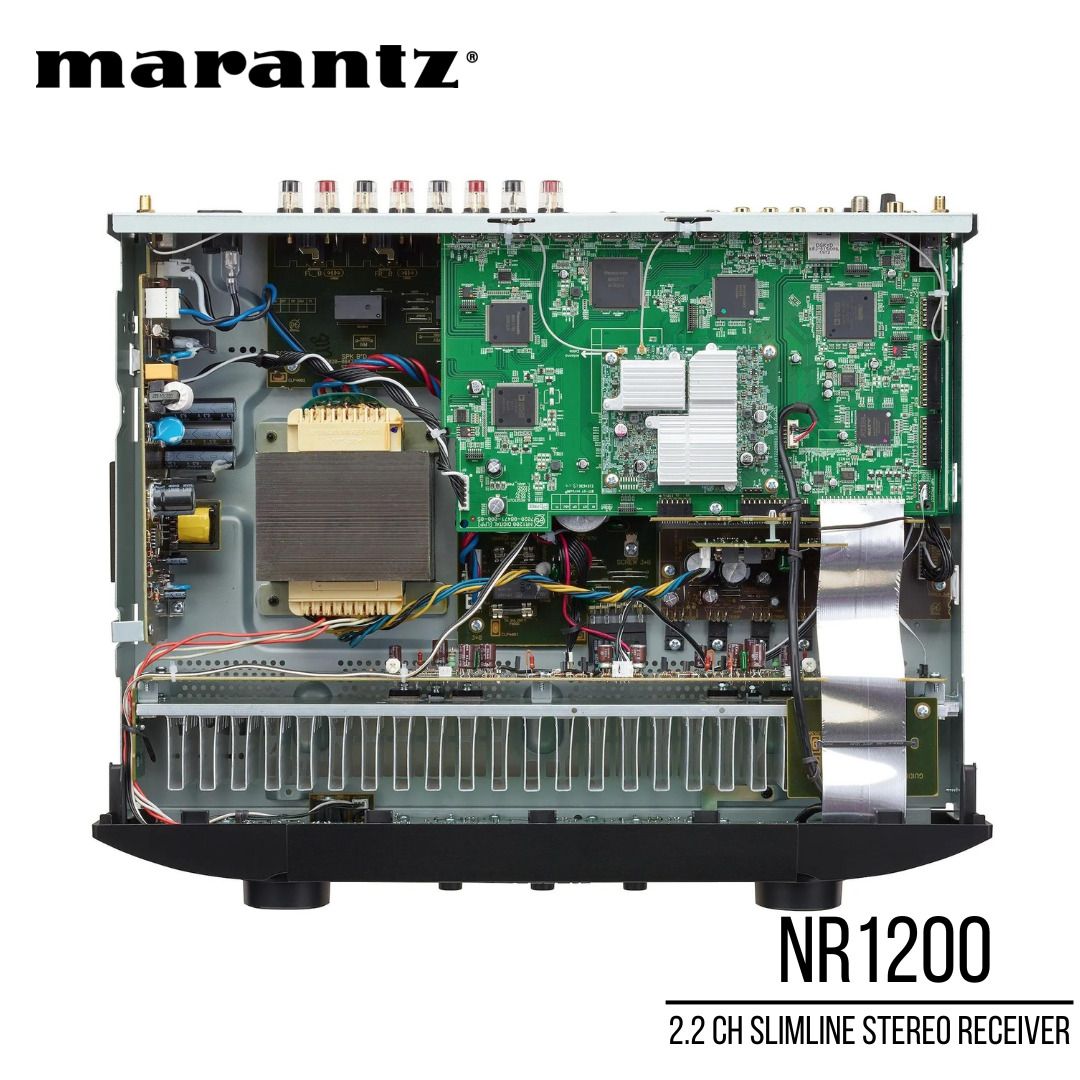 Marantz NR1200 2.2-Channel Slim Stereo Receiver with HEOS Built-in ...