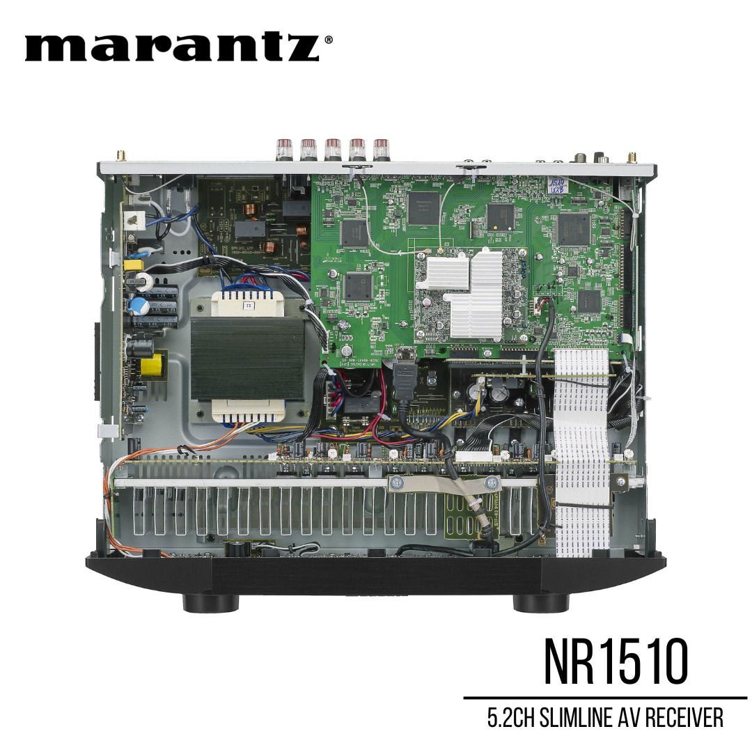 Marantz NR-1510 Slim 5.2-Channel 4K Ultra HD AV Receiver with HEOS ...