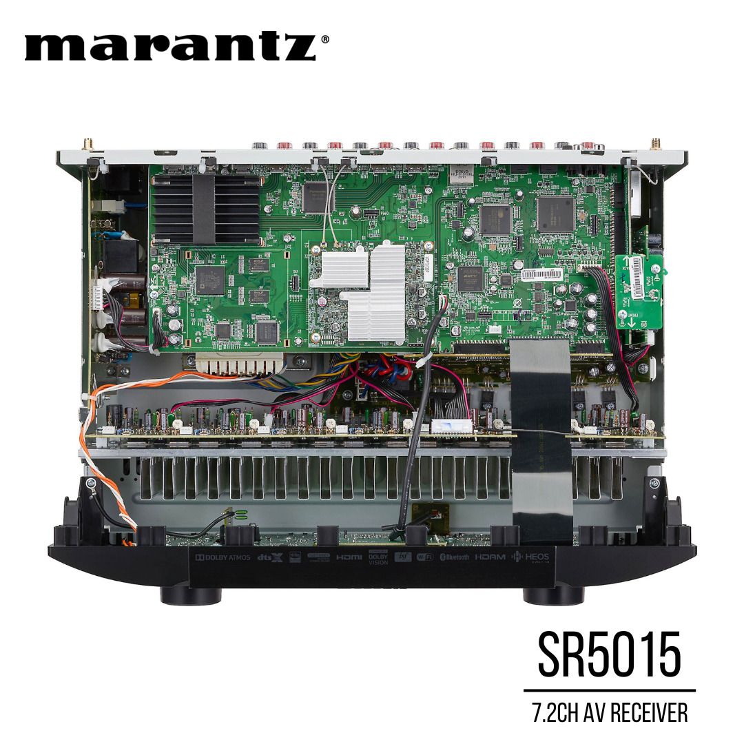 Marantz SR5015 7.2ch 8K AV Receiver with HEOS Built-in and Voice ...