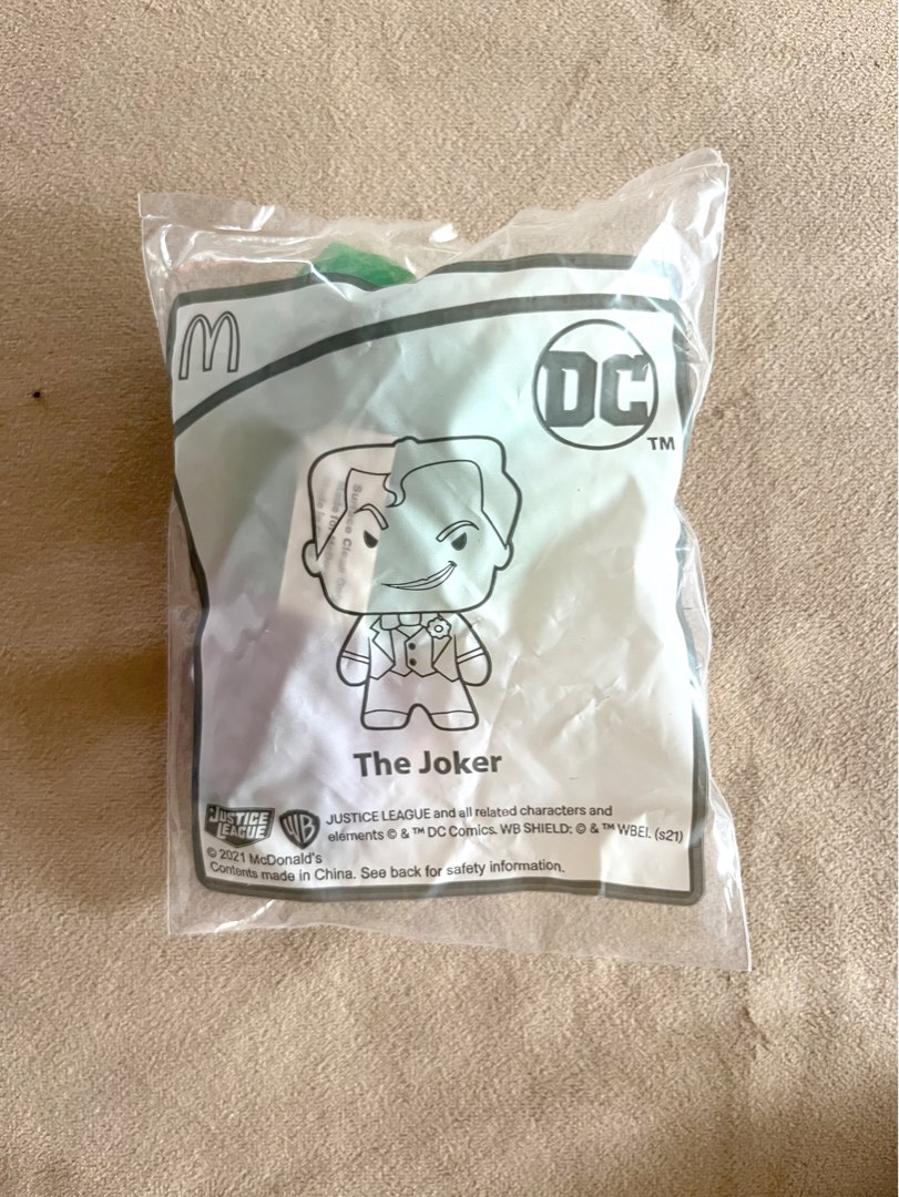 McDonald's Happy Meal Toy - The Joker DC Plushie, Hobbies & Toys, Toys ...
