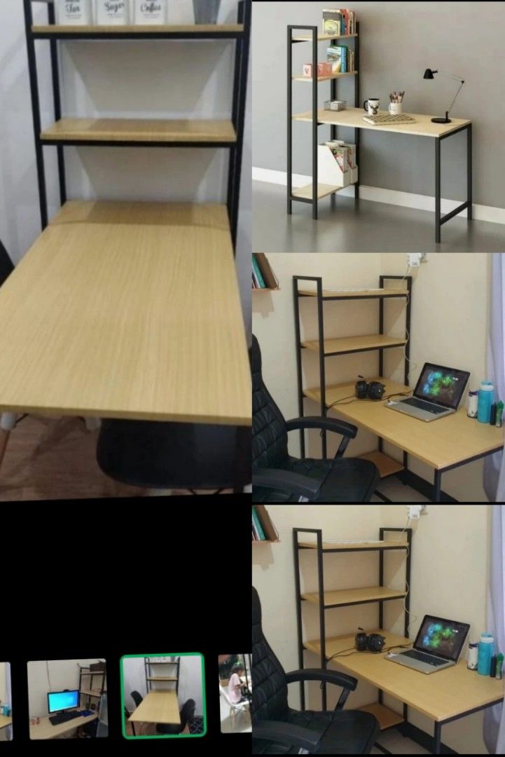 Meja Ambalan CPU kerja Belajar Kayu Papan Mulktipleks, Perabotan Rumah ...