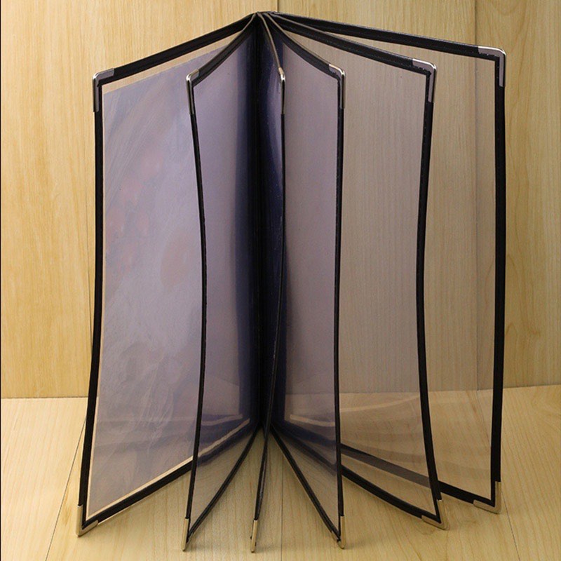 Menu Cover For Restaurants Transparent A4 Book Style Bar Cafe Hawker ...