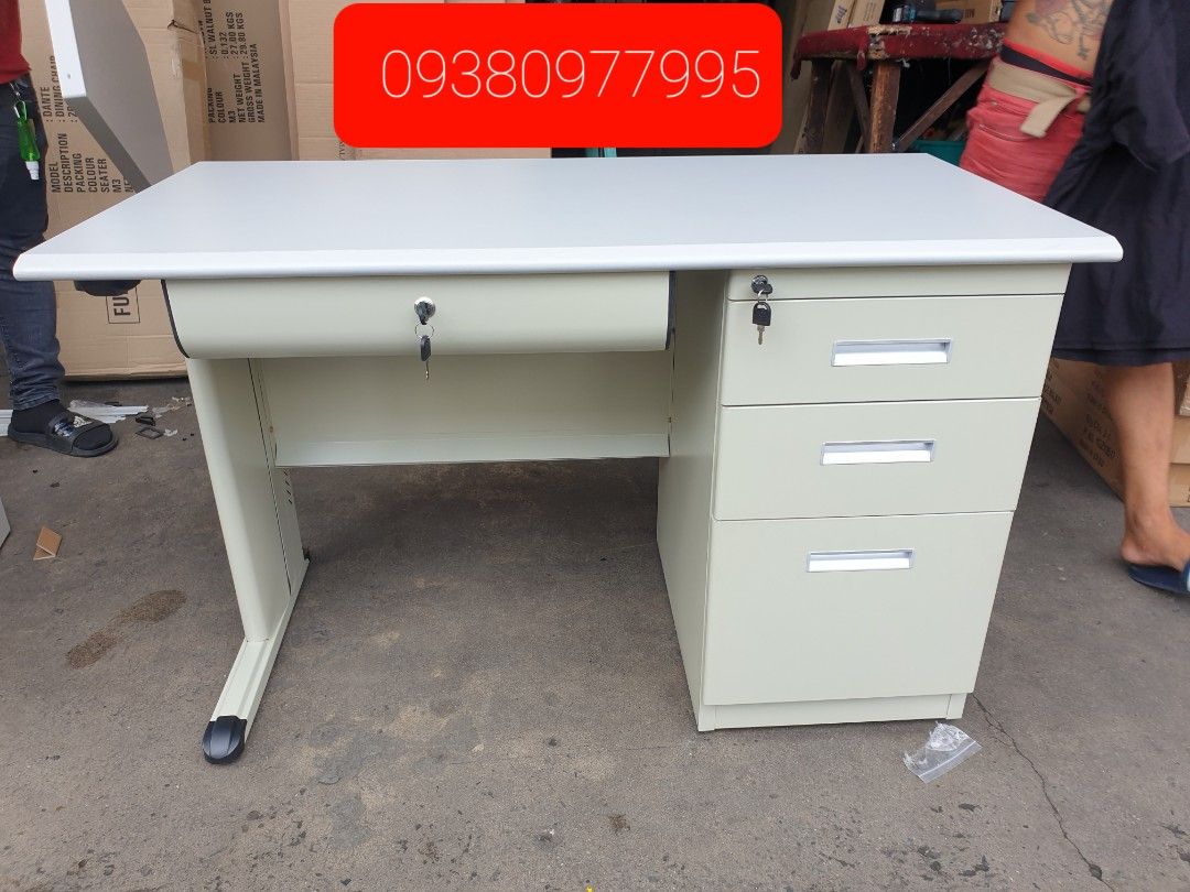 Metal Office Table, Furniture & Home Living, Office Furniture & Fixtures on Carousell