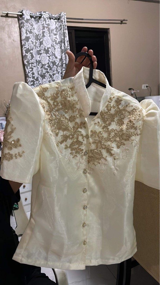Modern Filipiniana Top, Women's Fashion, Tops, Blouses on Carousell