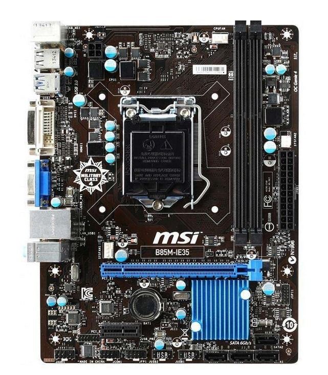 MSI B85m LGA 1150 desktop motherboard support intel 4th gen cpu ...