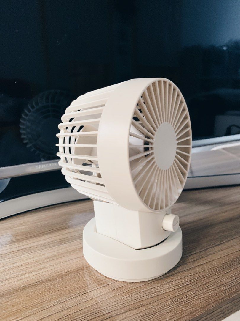 MUJI portable table fan, Furniture & Home Living, Lighting & Fans, Fans ...