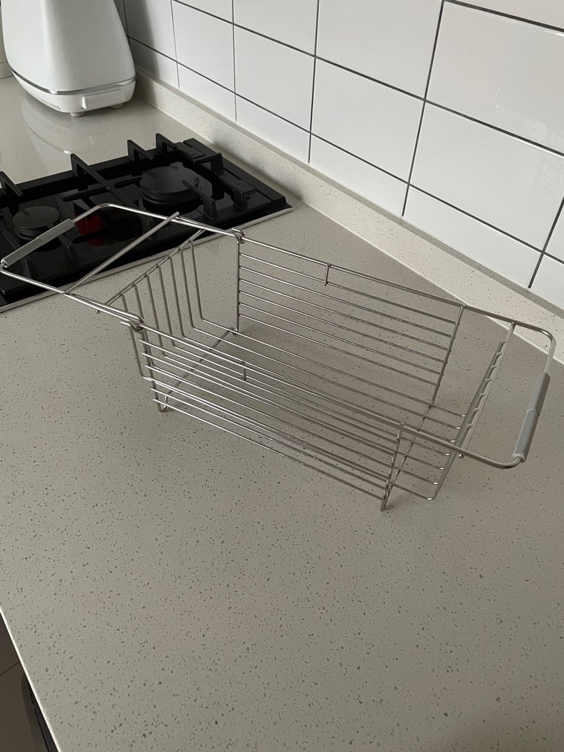 MUJI Sliding Stainless Steel Rack, Furniture & Home Living, Bathroom ...