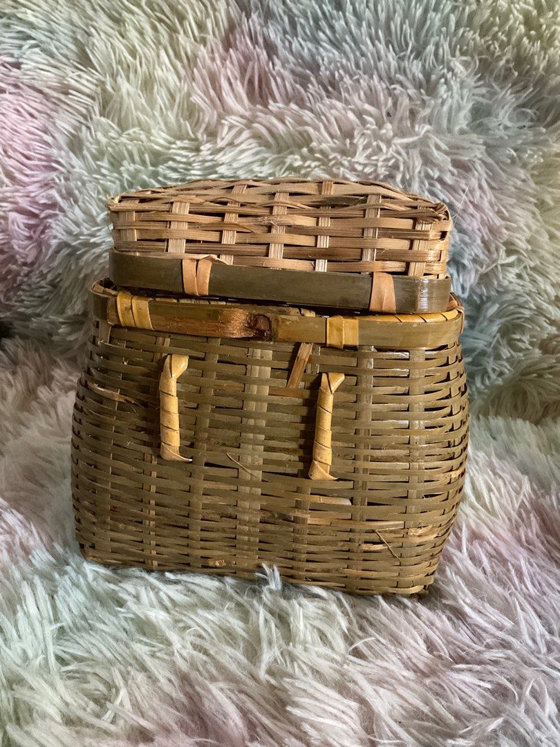 Native Bamboo Weave Basket Organizer 7.5” x 6” x 4” inches - P275.00 ...