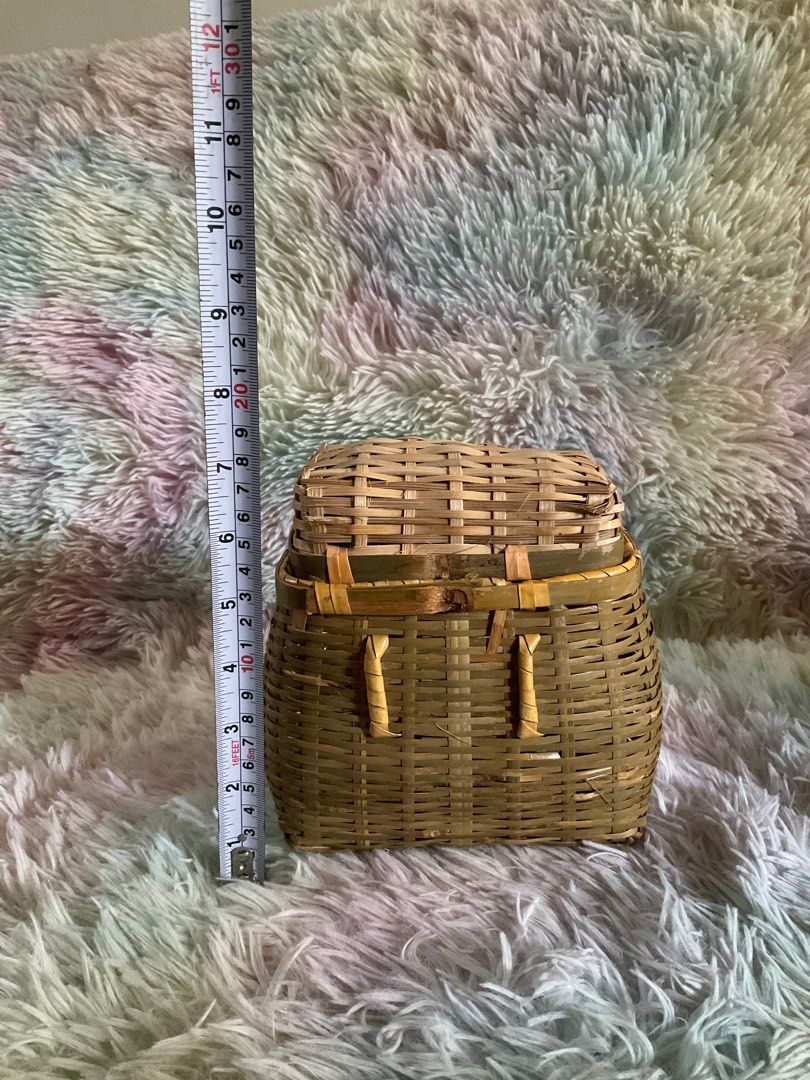 Native Bamboo Weave Basket Organizer 7.5” x 6” x 4” inches - P275.00 ...