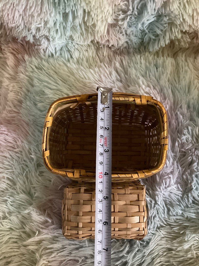 Native Bamboo Weave Basket Organizer 7.5” x 6” x 4” inches - P275.00 ...
