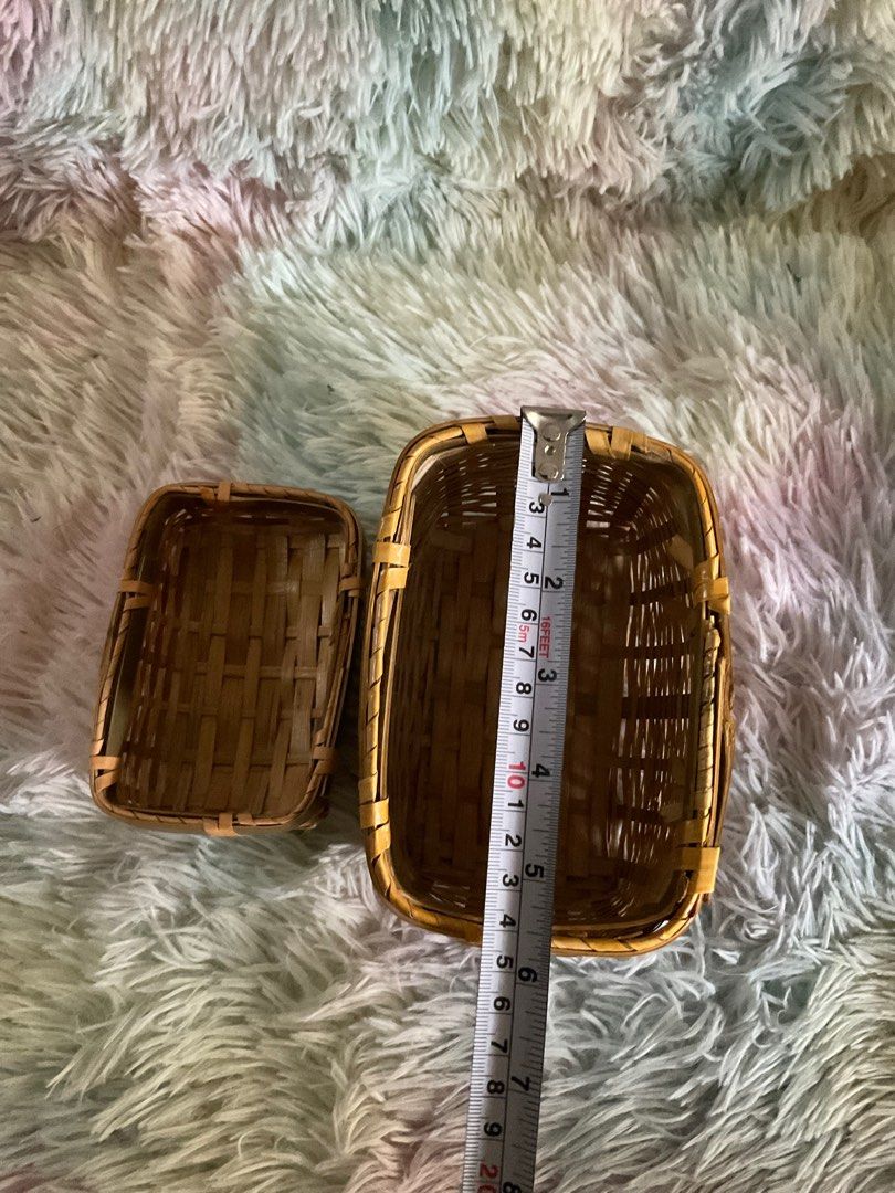 Native Bamboo Weave Basket Organizer 7.5” x 6” x 4” inches - P275.00 ...