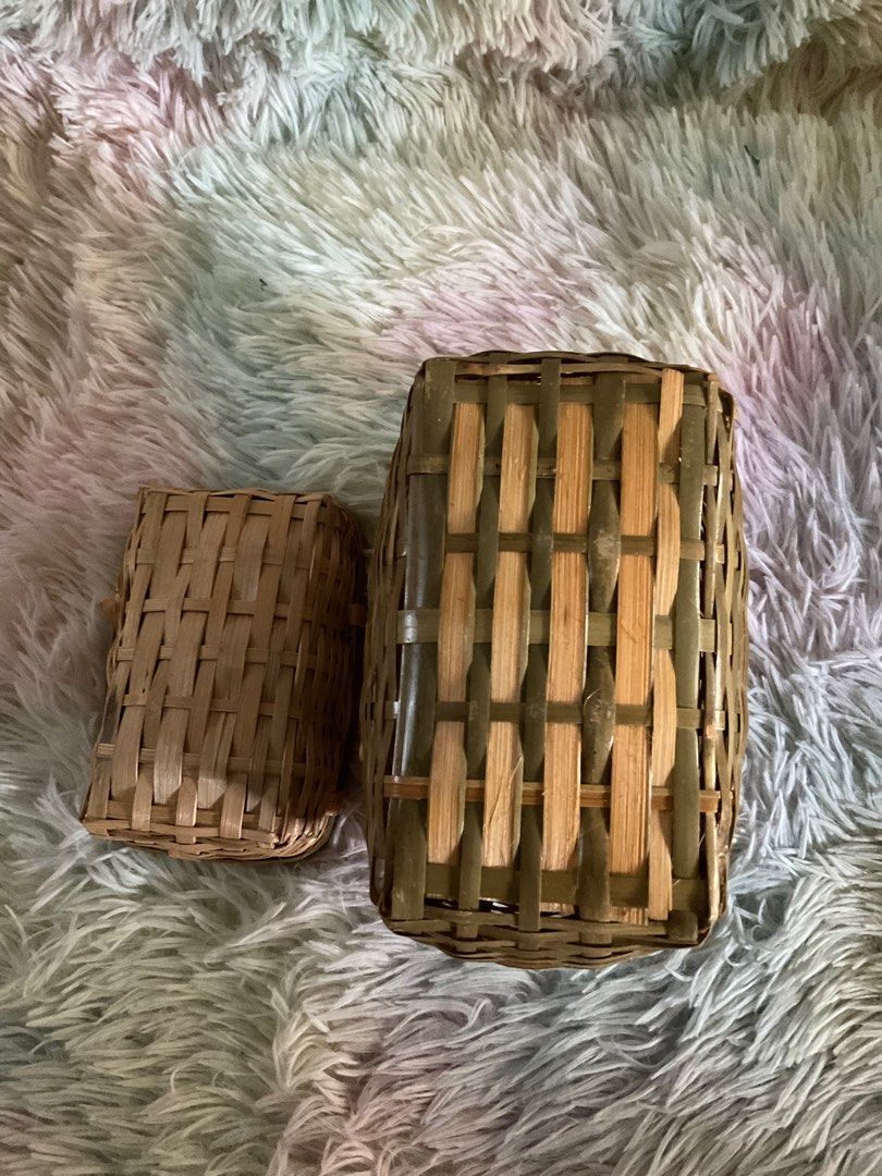 Native Bamboo Weave Basket Organizer 7.5” x 6” x 4” inches - P275.00 ...