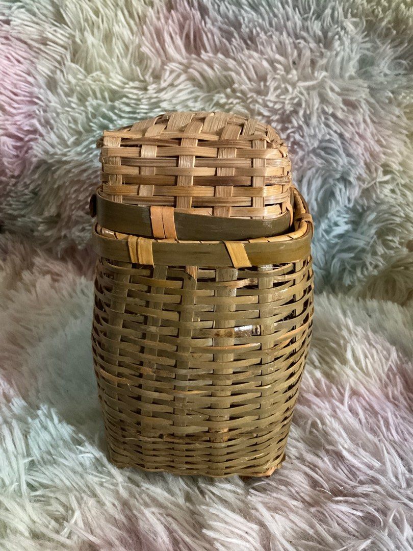 Native Bamboo Weave Basket Organizer 7.5” x 6” x 4” inches - P275.00 ...