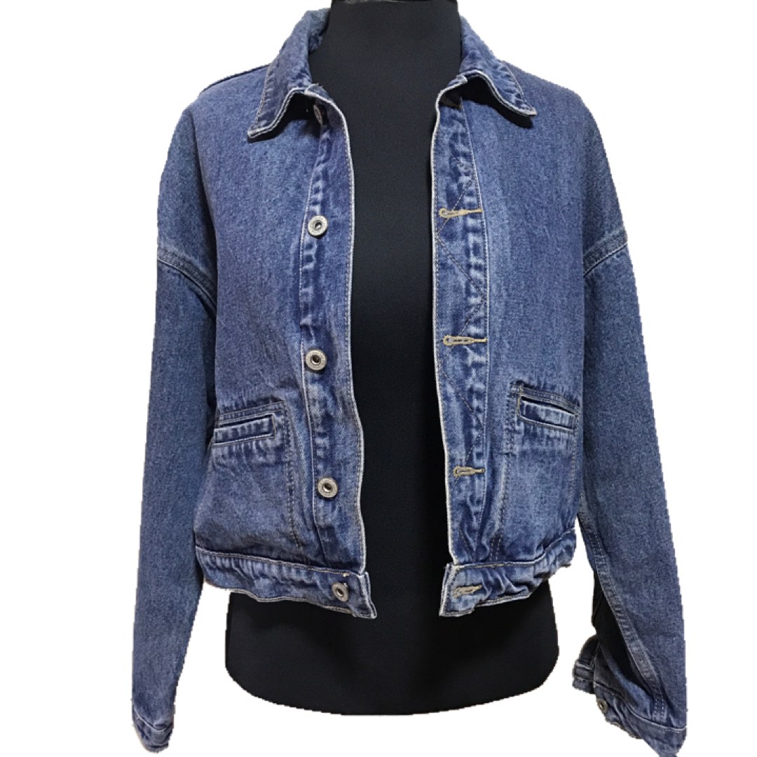 NEW semi cropped denim jacket 2, Women's Fashion, Coats, Jackets and ...