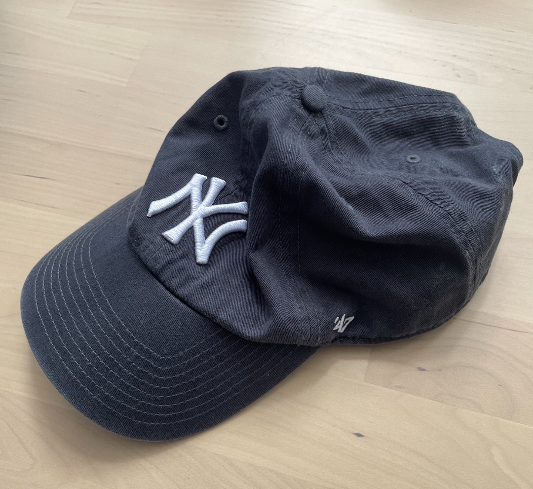 NY BASEBALL CAP Navy Blue, Men's Fashion, Watches & Accessories, Caps ...