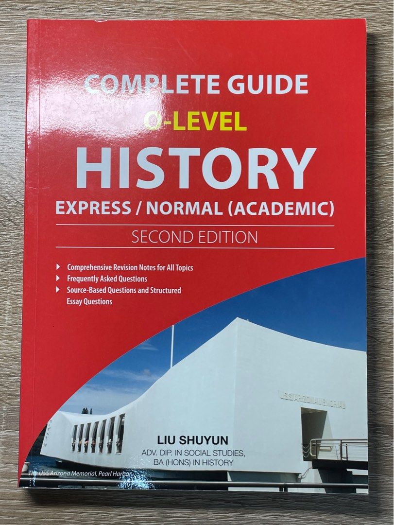[O Level] Complete Guide O-Level History, Hobbies & Toys, Books ...