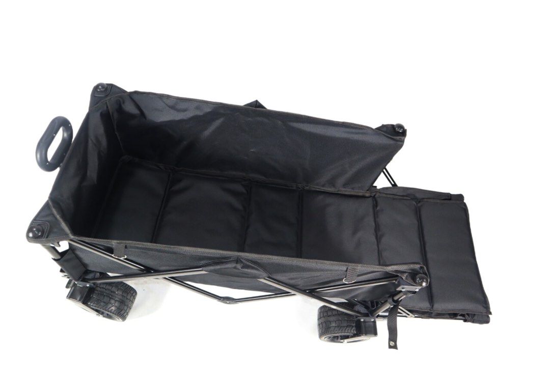 Off Road Super Heavy Duty Openable End Quad Folding Wagon Trolley Cart ...