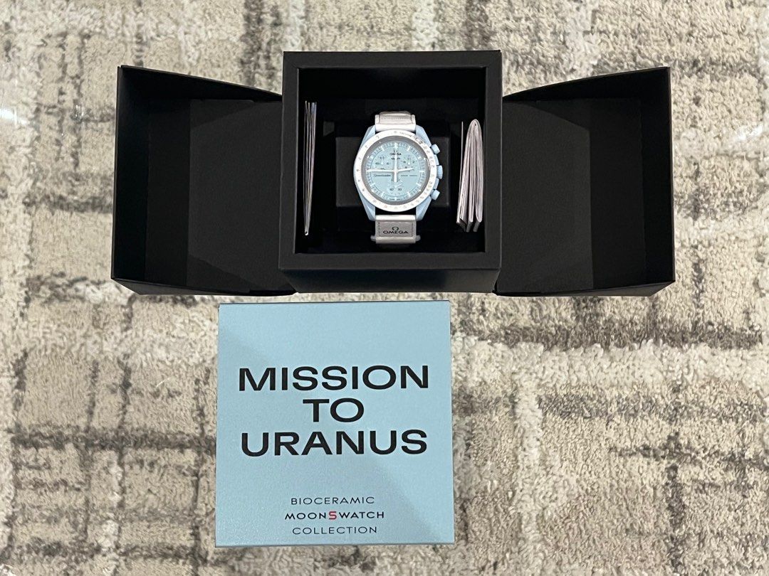 Omega x Swatch moonSwatch Uranus, Women's Fashion, Watches ...