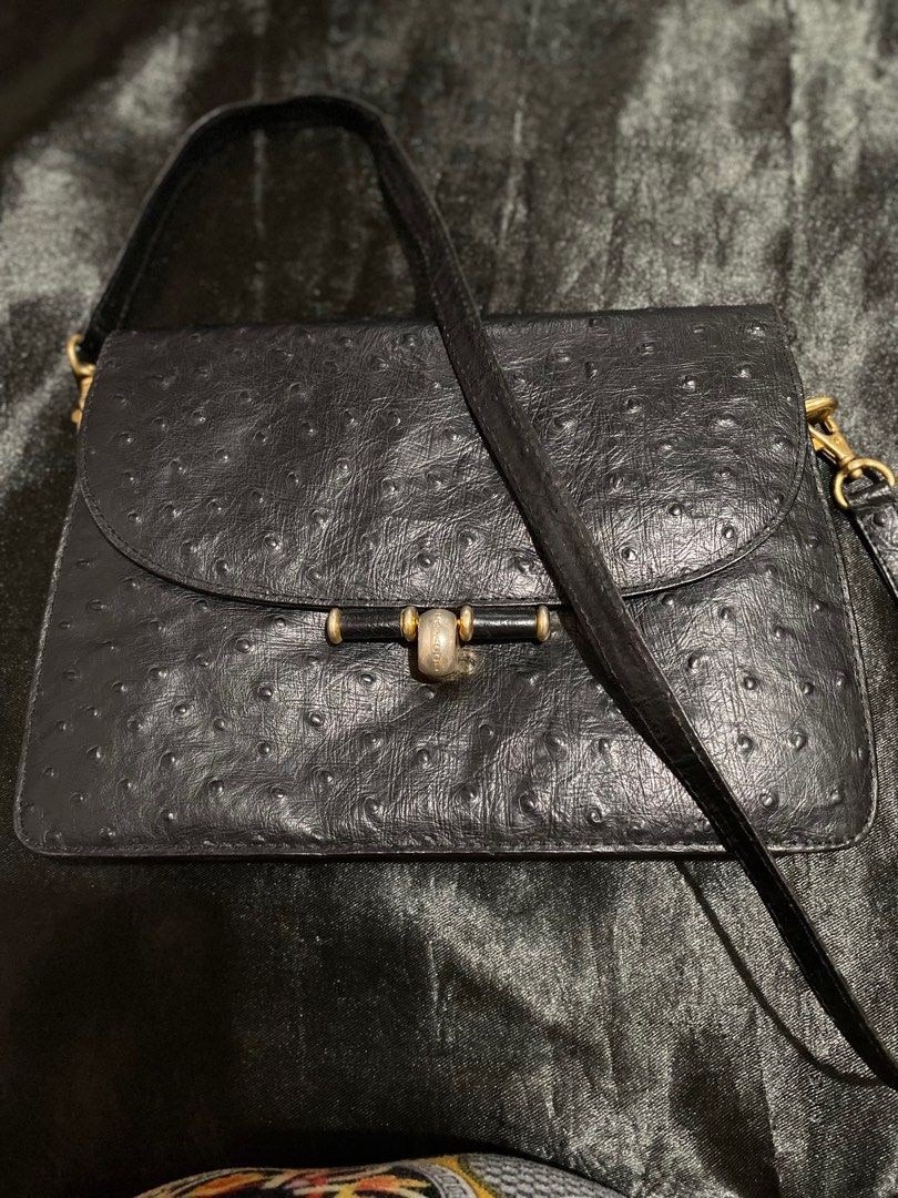 ORIGINAL CAPACCI BAG OSTRICH LEATHER, Luxury, Bags & Wallets on Carousell