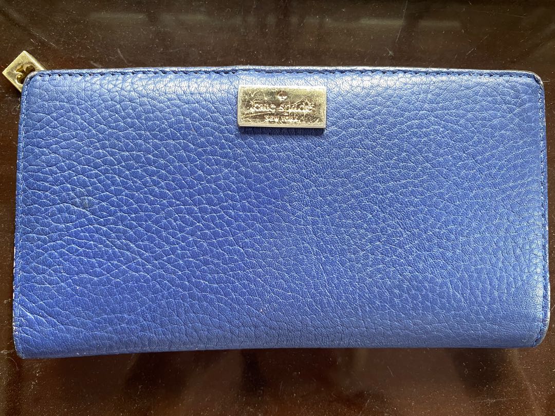 Original Kate Spade Dark Royal Blue Wallet, Women's Fashion, Bags ...