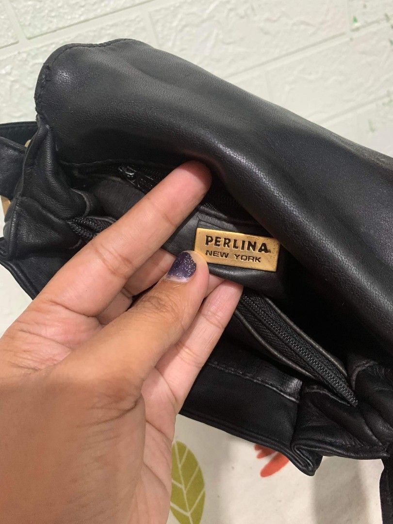 Original perlina leather sling bag, Women's Fashion, Bags & Wallets ...