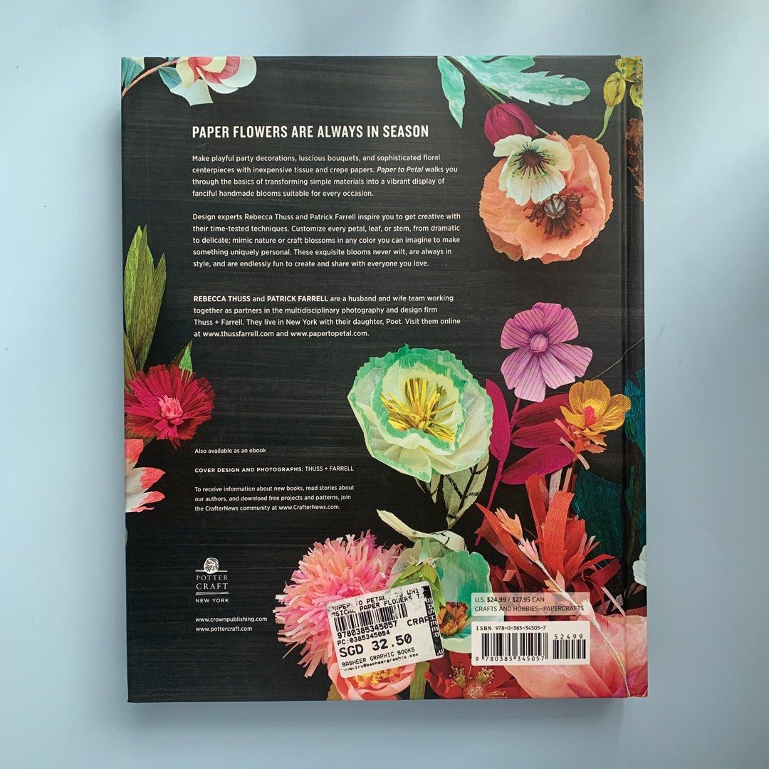Paper Flowers Craft Book Templates Guide: Paper to Petal, Hobbies ...