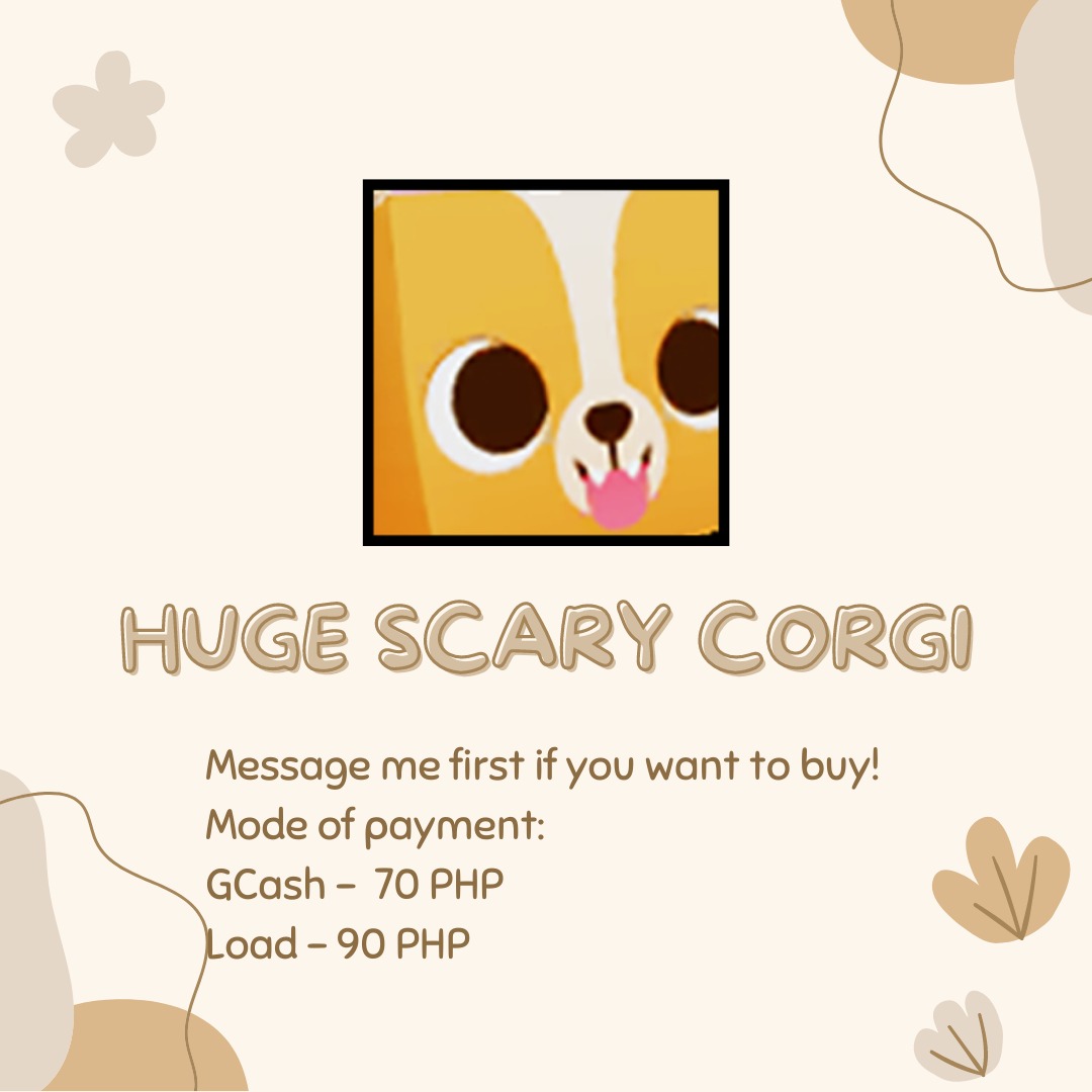 PET SIMULATOR X HUGE SCARY CORGI, Video Gaming, Video Games, Others on ...