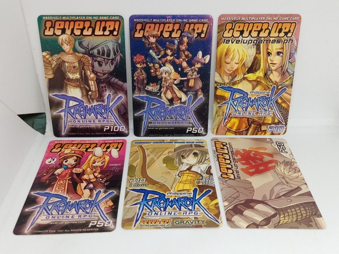 Philippine Ragnarok Online Top Up Plastic Cards 6Design, Hobbies & Toys, Toys & Games on Carousell