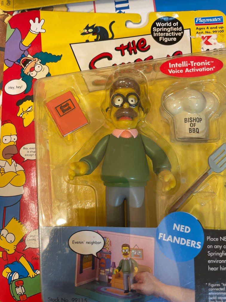 Playmate the Simpsons Ned Flanders, 興趣及遊戲, 玩具 & 遊戲類 - Carousell