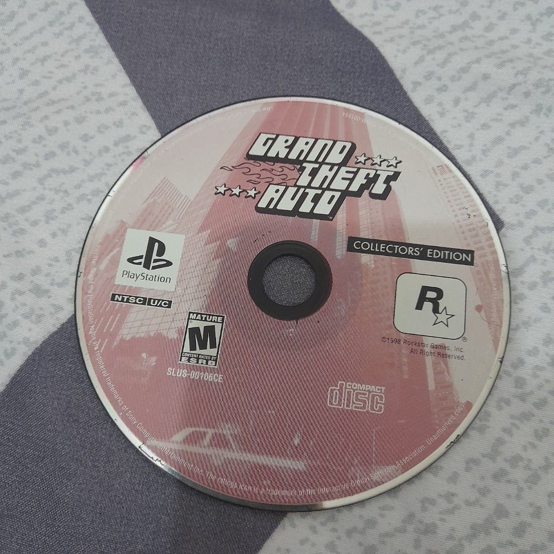 Playstation 1 GTA Collector's Edition PS1 Grand theft auto, Video ...
