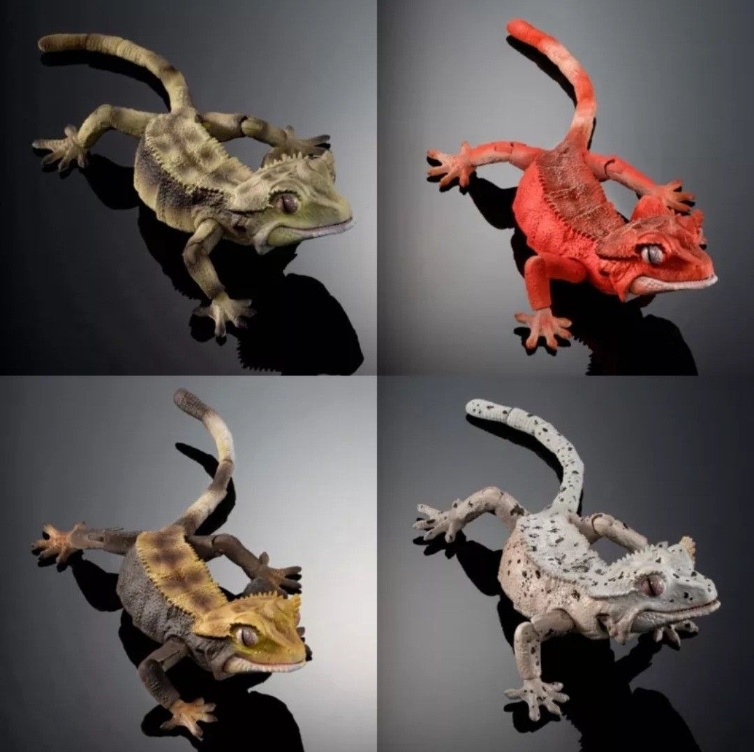 [PO] Bandai crested gecko realistic action figures gashapon gacha dango ...