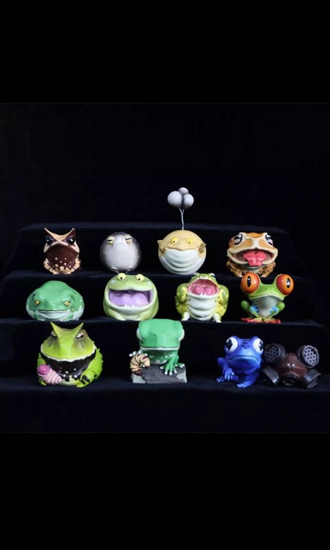 [PO] Frog Planet series 1 & 2 blind box cute realistic animal display ...