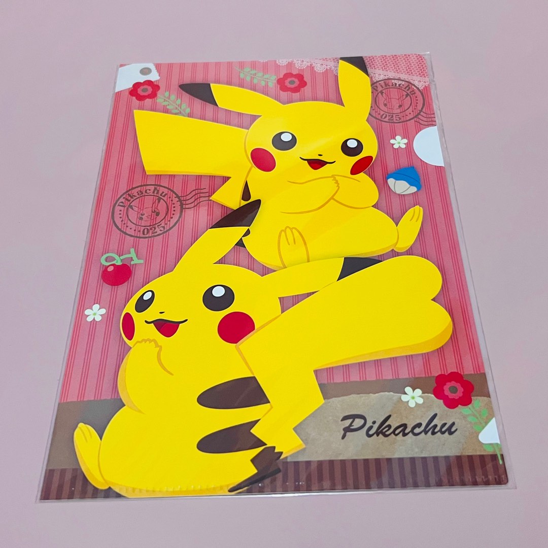 Pokemon Pikachu Mini File Folder 22x15.5cm - Php 100, Hobbies & Toys ...