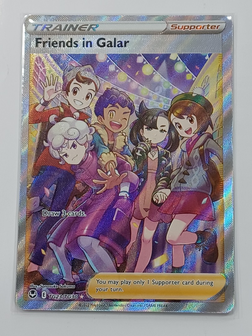 Pokemon TCG Friends in Galar TG23/TG30 Full Art Trainer, Hobbies & Toys ...