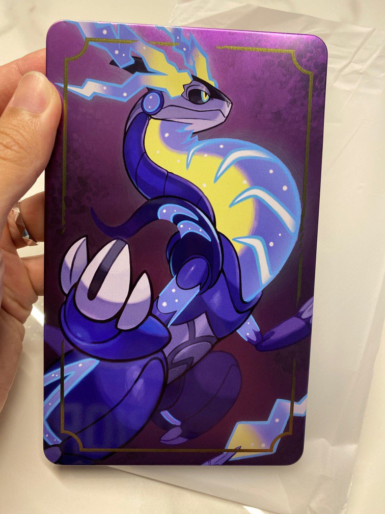 Pokemon violet steel book cover, Video Gaming, Video Games, Nintendo on ...