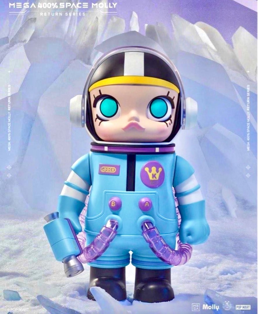 Pop Mart Mega Space Molly Return Series 400% Blue, Hobbies & Toys, Toys ...