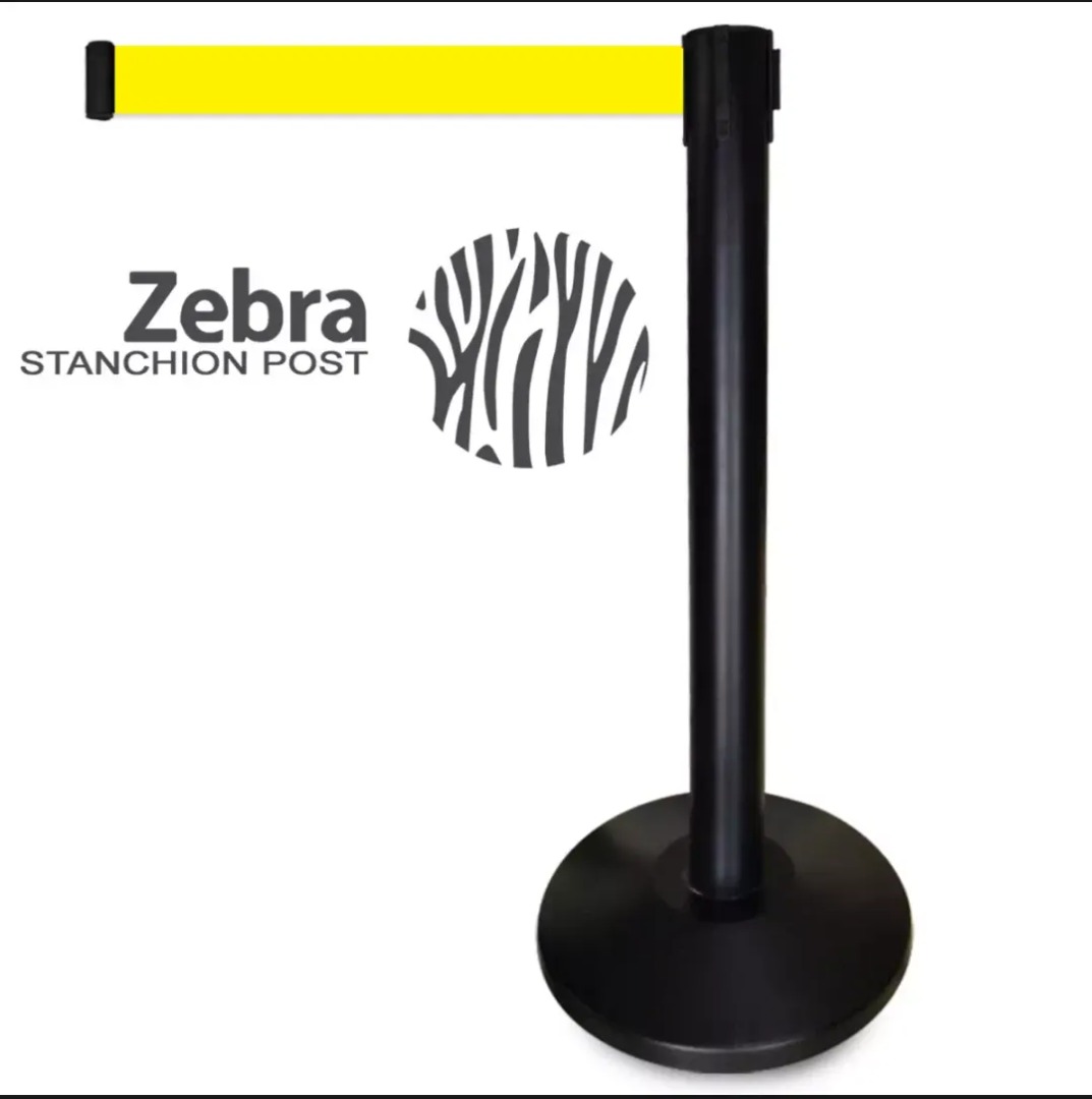 PORTABLE BARRIER POST; RETRACTABLE STANCHION POST, Furniture & Home ...