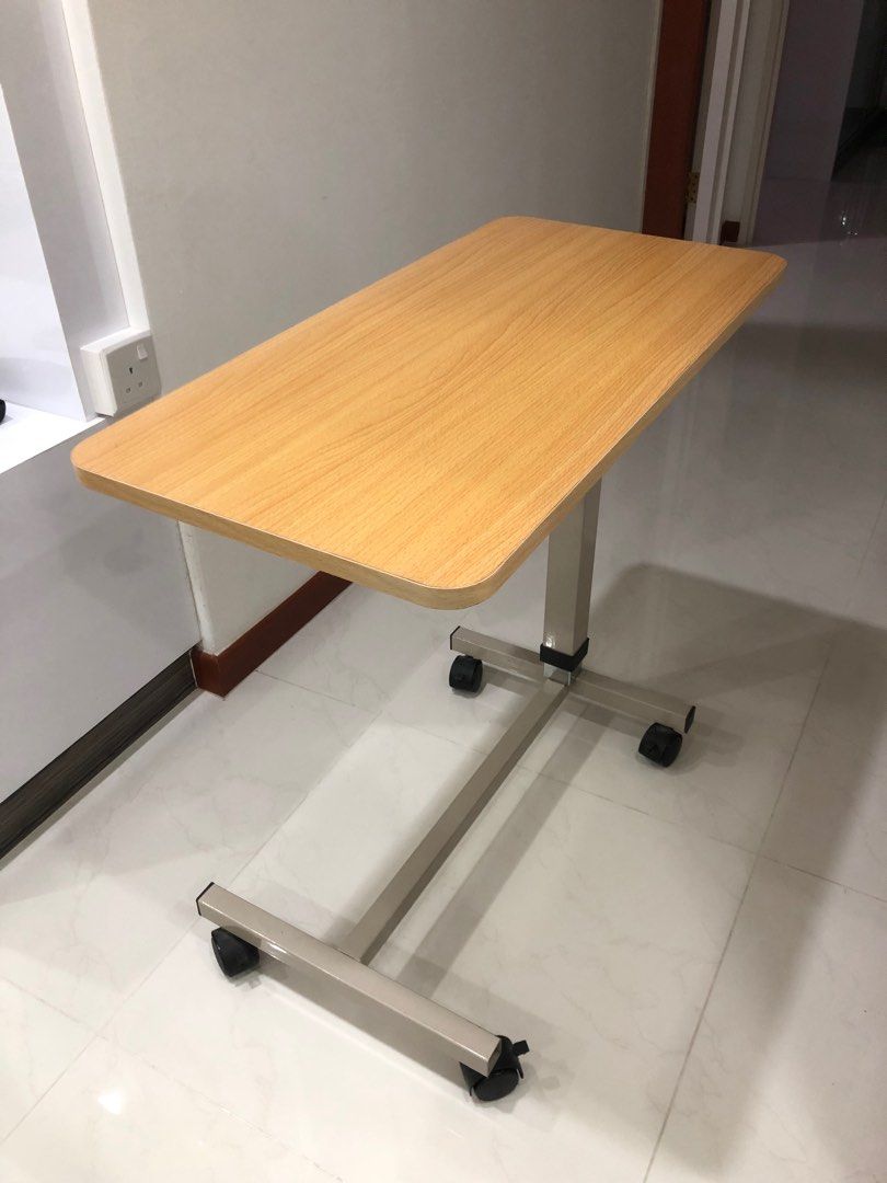 Portable height adjustable table, Furniture & Home Living, Furniture ...