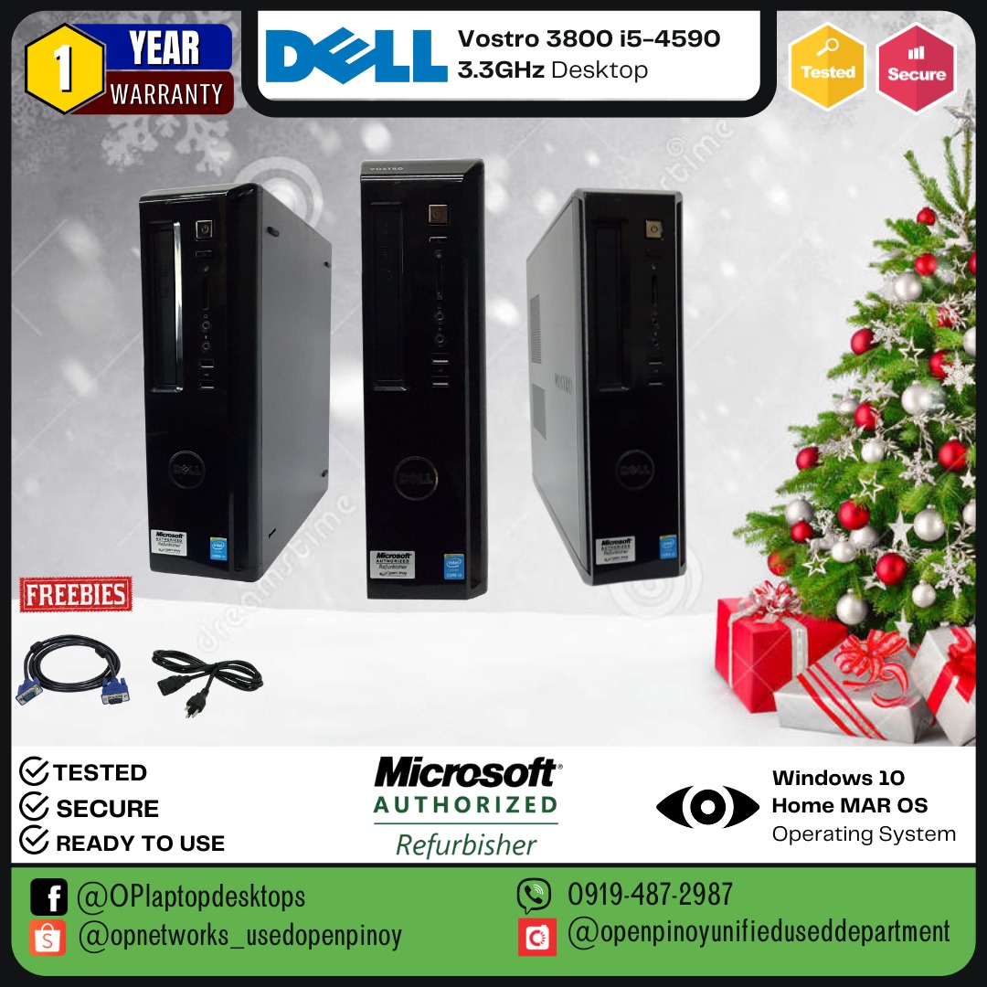 Pre Owned Dell Vostro 3800 Intel Core i5-4590 3.3GHz MAR WINDOWS 10 ...