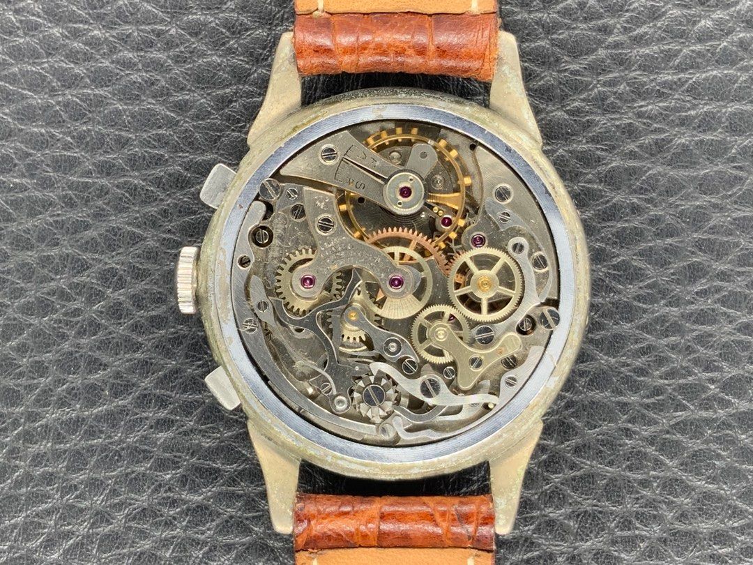[Pre-Daytona Movement All Original] Girard Perregaux 1940s Dato Compax ...