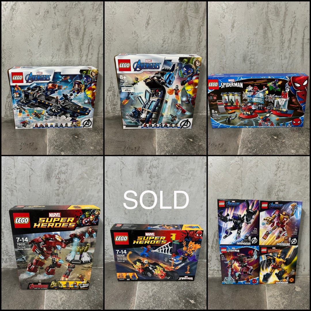Pre-loved Lego 76153 Helicarrier, 76166 Tower Battle, 76175 Attack on ...