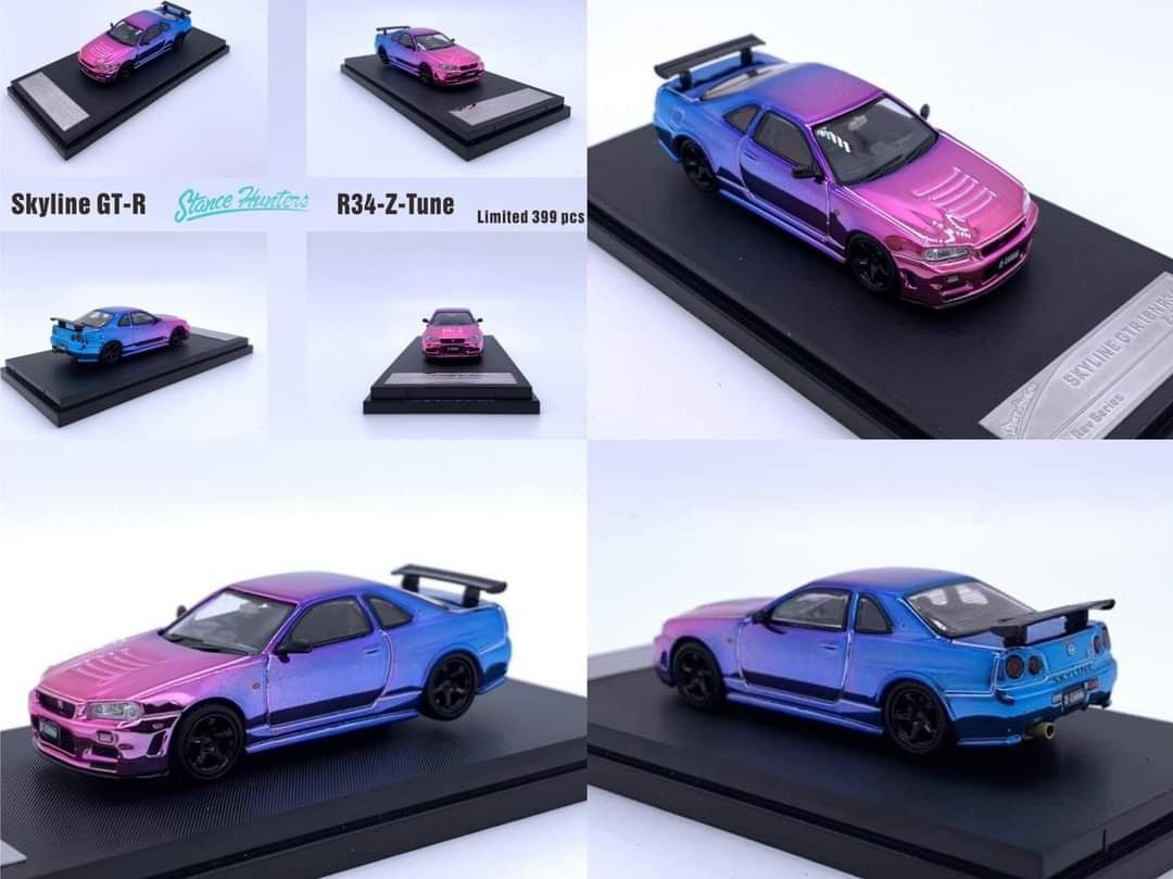 Preorders 1/64 Nissan Skyline GTR R34 Purple Gradient, Hobbies & Toys ...