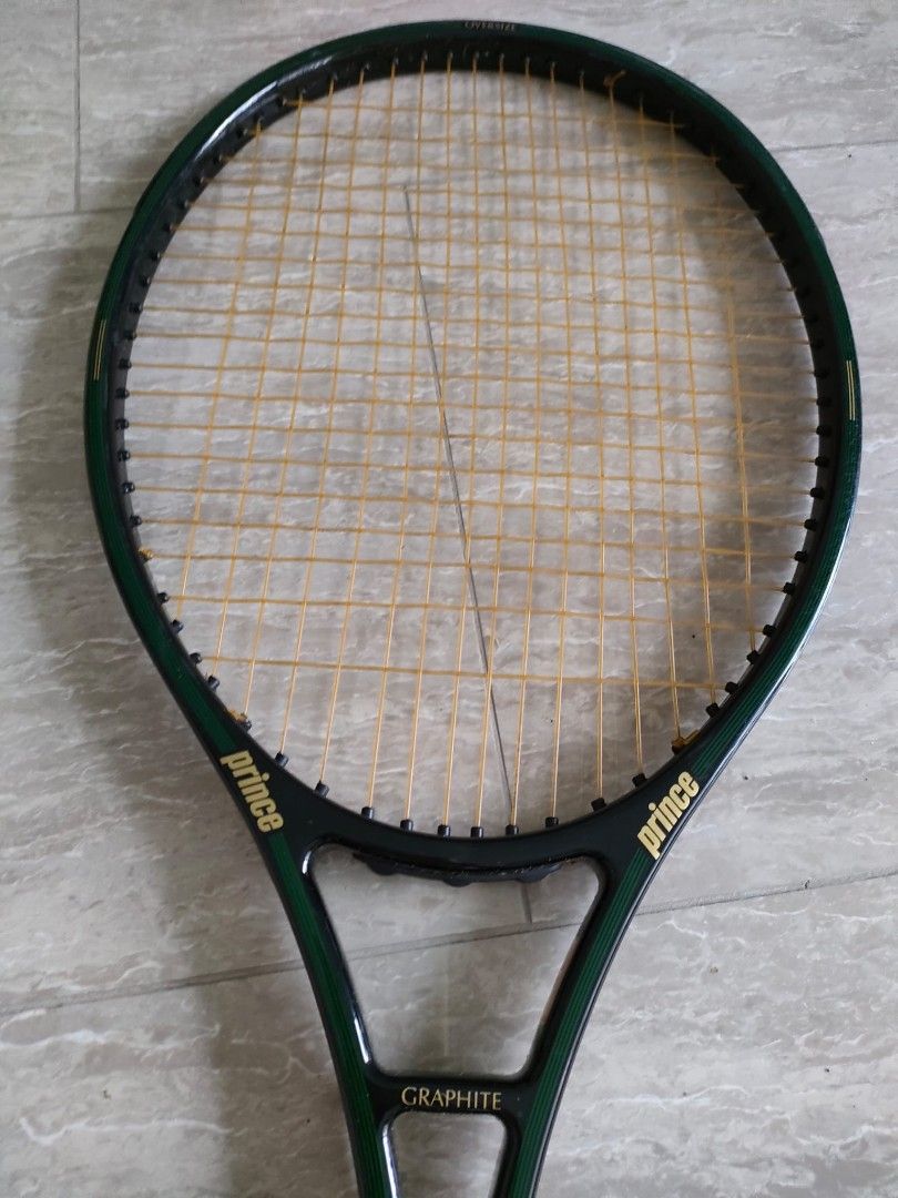 Prince Graphite Oversize racquet, Sports Equipment, Sports & Games ...