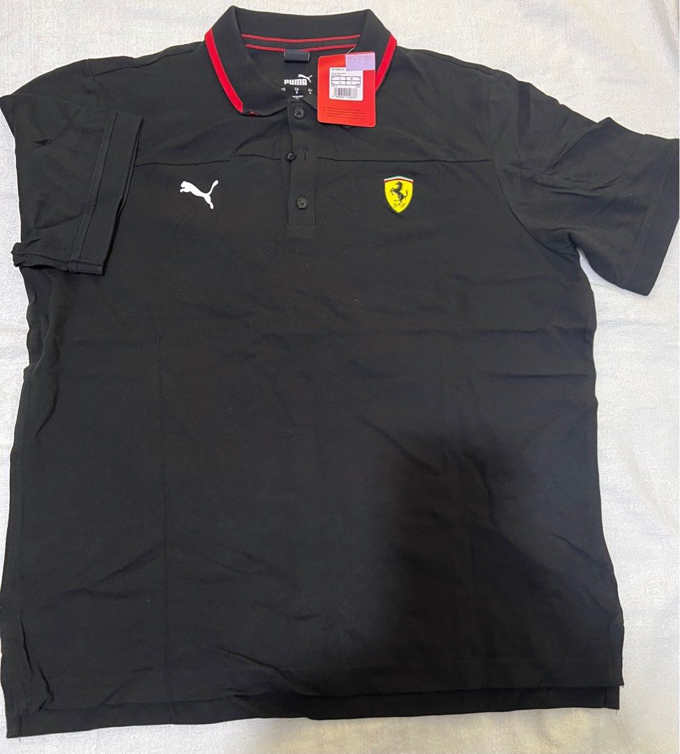 Puma x Ferrari Polo Tshirt, Men's Fashion, Tops & Sets, Tshirts & Polo ...