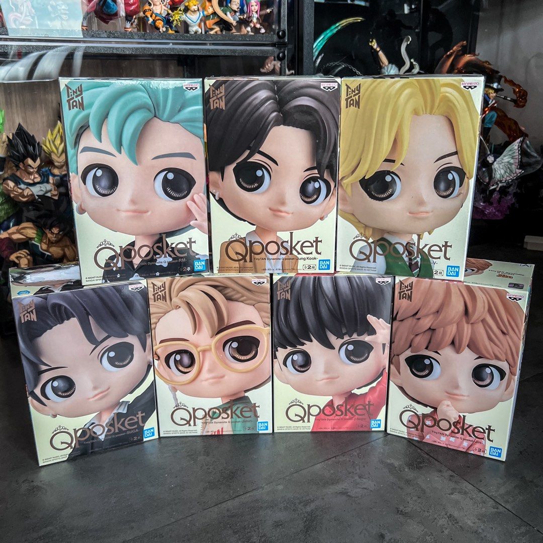 Q POSKET - TINYTAN BTS DYNAMITE SET OF 7 FIGURES, Hobbies & Toys, Toys & Games on Carousell