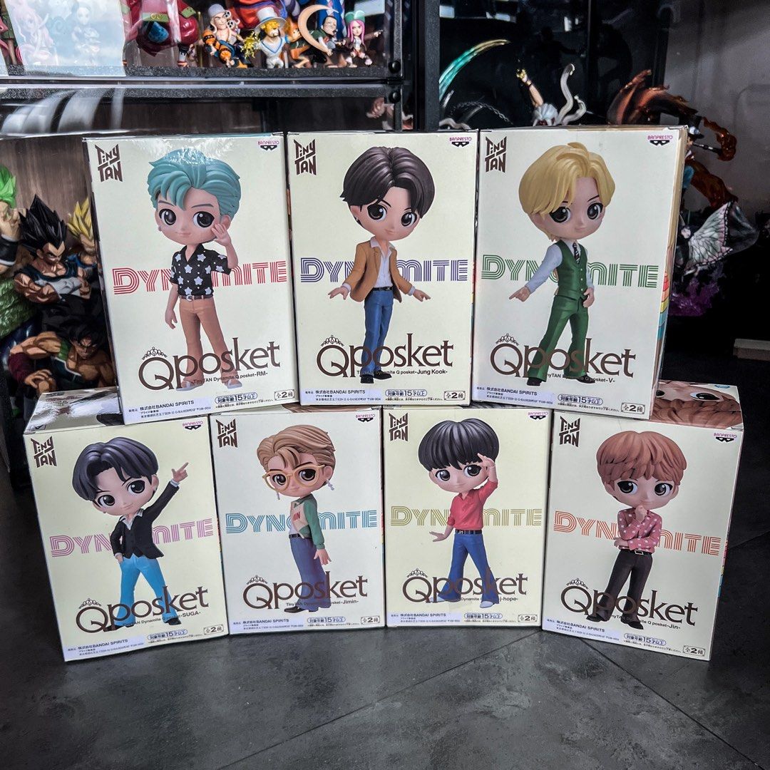 Q POSKET - TINYTAN BTS DYNAMITE SET OF 7 FIGURES, Hobbies & Toys, Toys & Games on Carousell