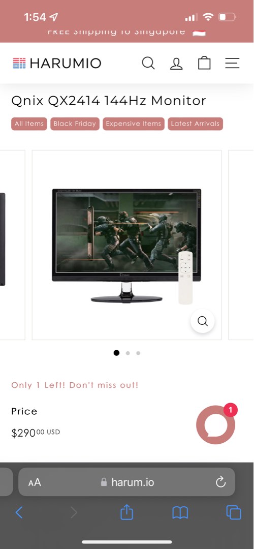 QNIX Q2414 144Hz Monitor, Computers & Tech, Parts & Accessories ...